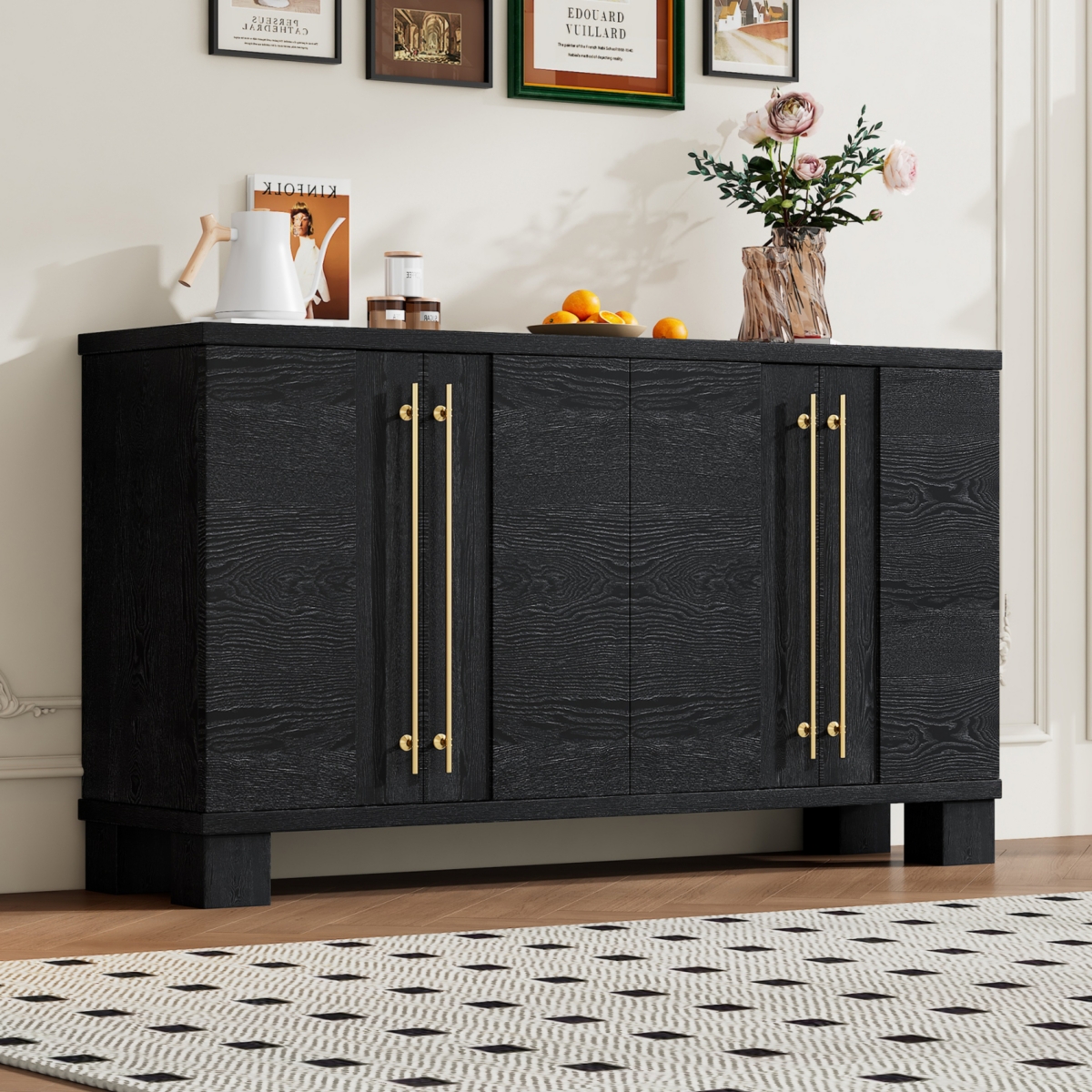 Click here for Streamdale Black Traditional Sideboard with Adjust... prices