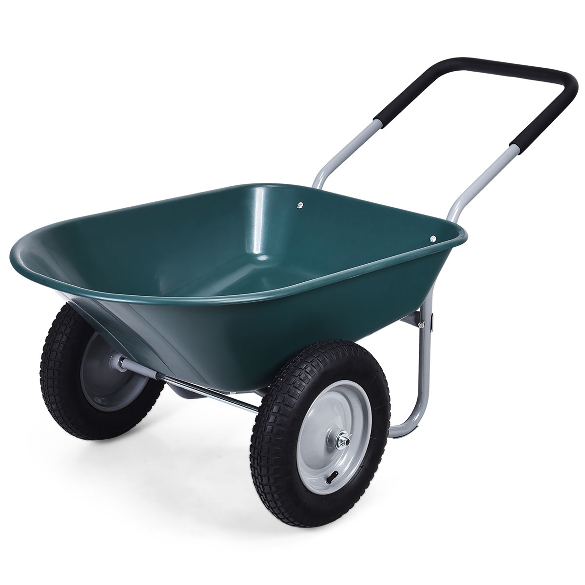 Click here for 2-Tire Wheelbarrow Garden Cart Heavy-Duty Utility... prices
