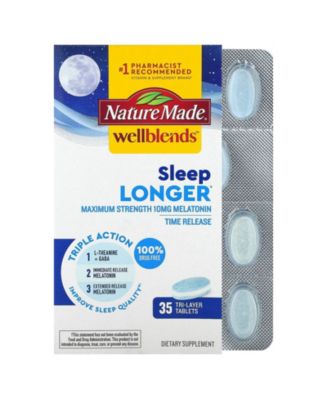 Nature Made Wellblends Sleep Longer Maximum Strength - 35 Tri-Layer ...