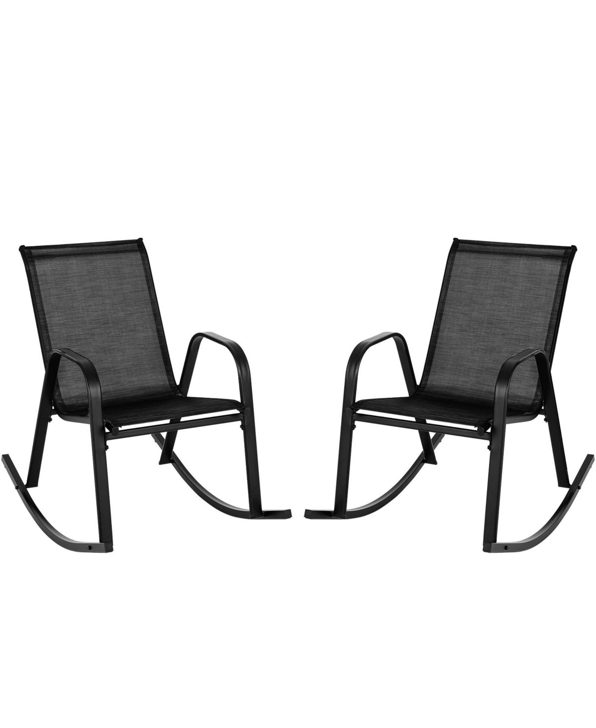 Click here for Set of 2 Metal Patio Rocking Chair with Breathable... prices