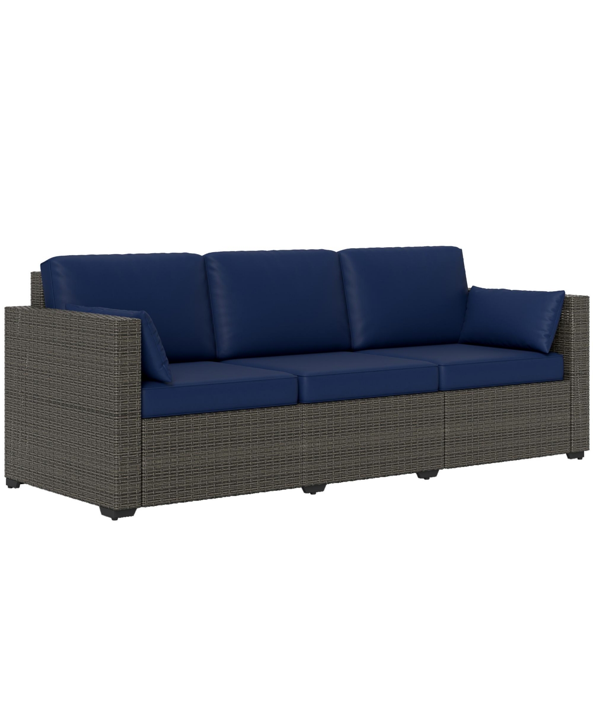 Click here for Outsunny Three-Seater Outdoor Wicker Patio Furnitu... prices