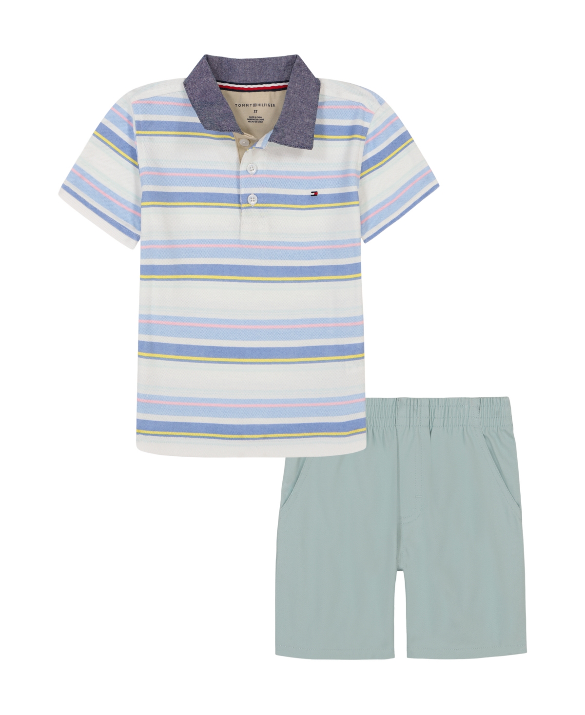 Click here for Tommy Hilfiger Toddler Boys 2-Piece Multi Stripe P... prices