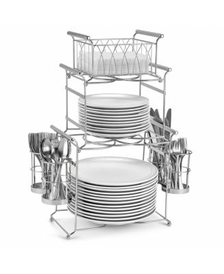 Sorbus 7-Piece Stackable Buffet Caddy - Ideal for Dining Table, Party ...