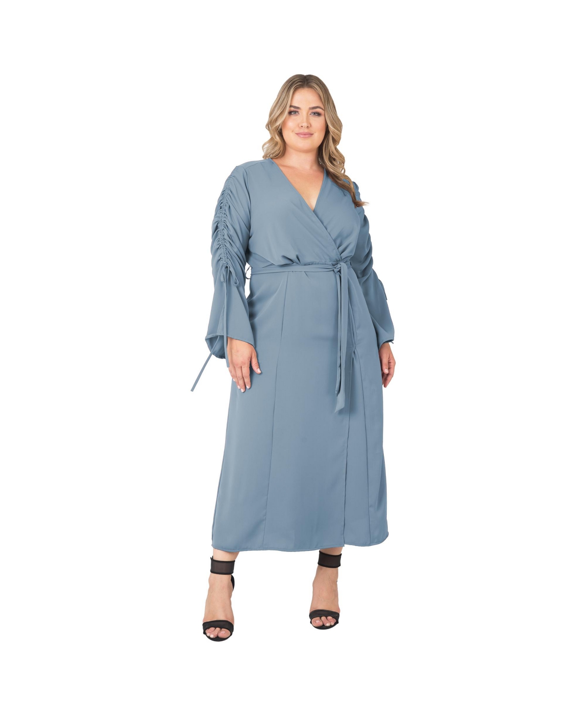 Click here for Standards & Practices Plus Size Ruched Long Sleeve... prices