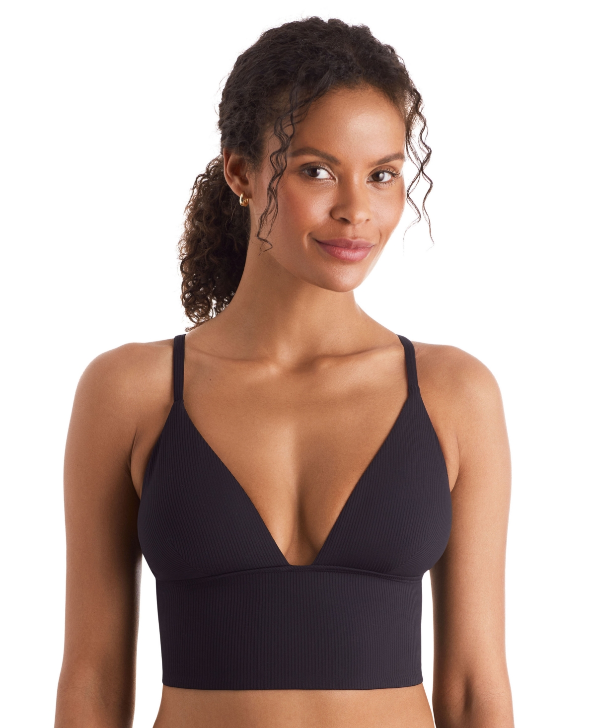Click here for Mimi Flamingo Womens Blake Ribbed V-Neck Midkini T... prices