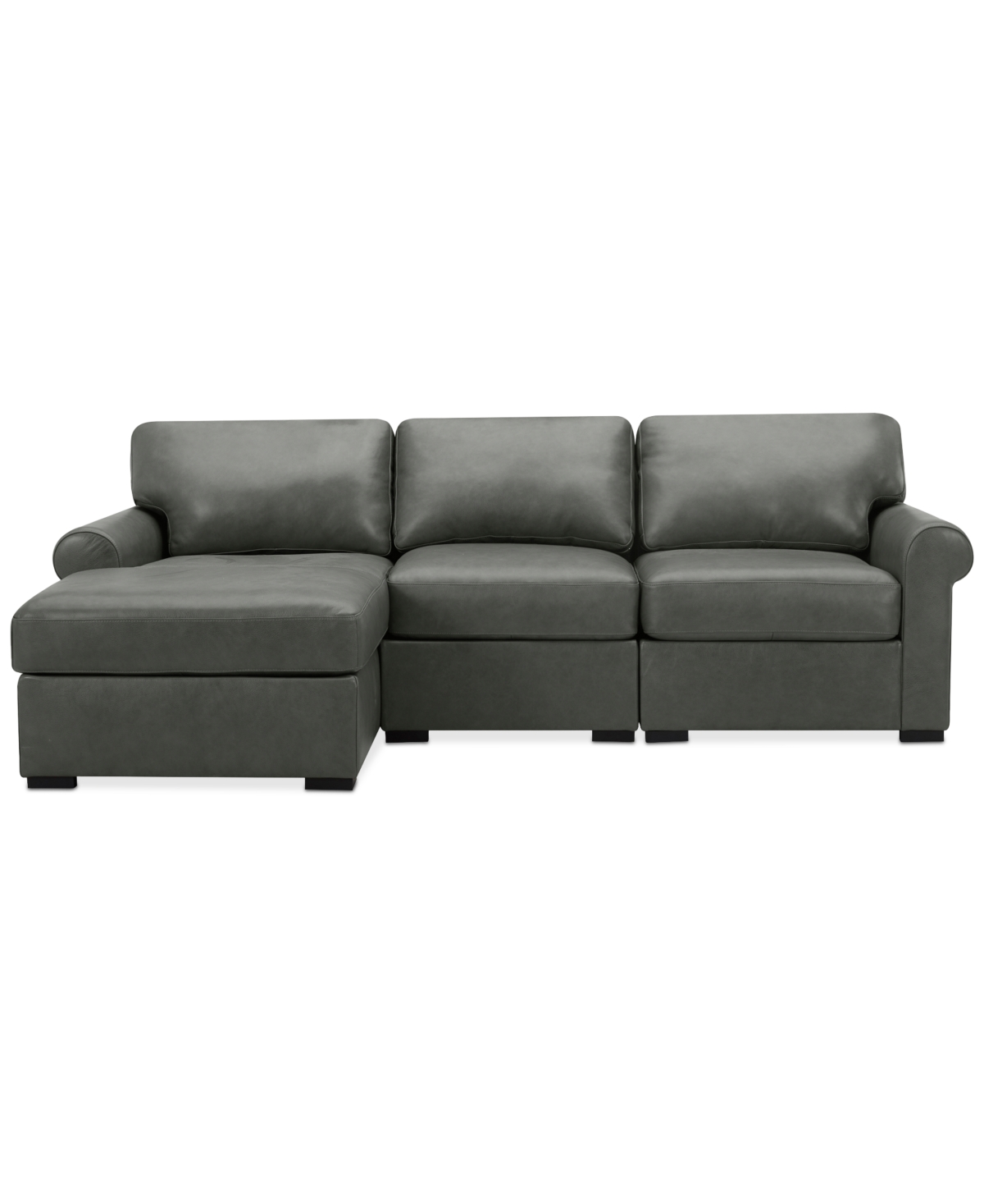 Click here for Radley Roll Arm 104 3-Pc. Leather Sectional  Exclu... prices