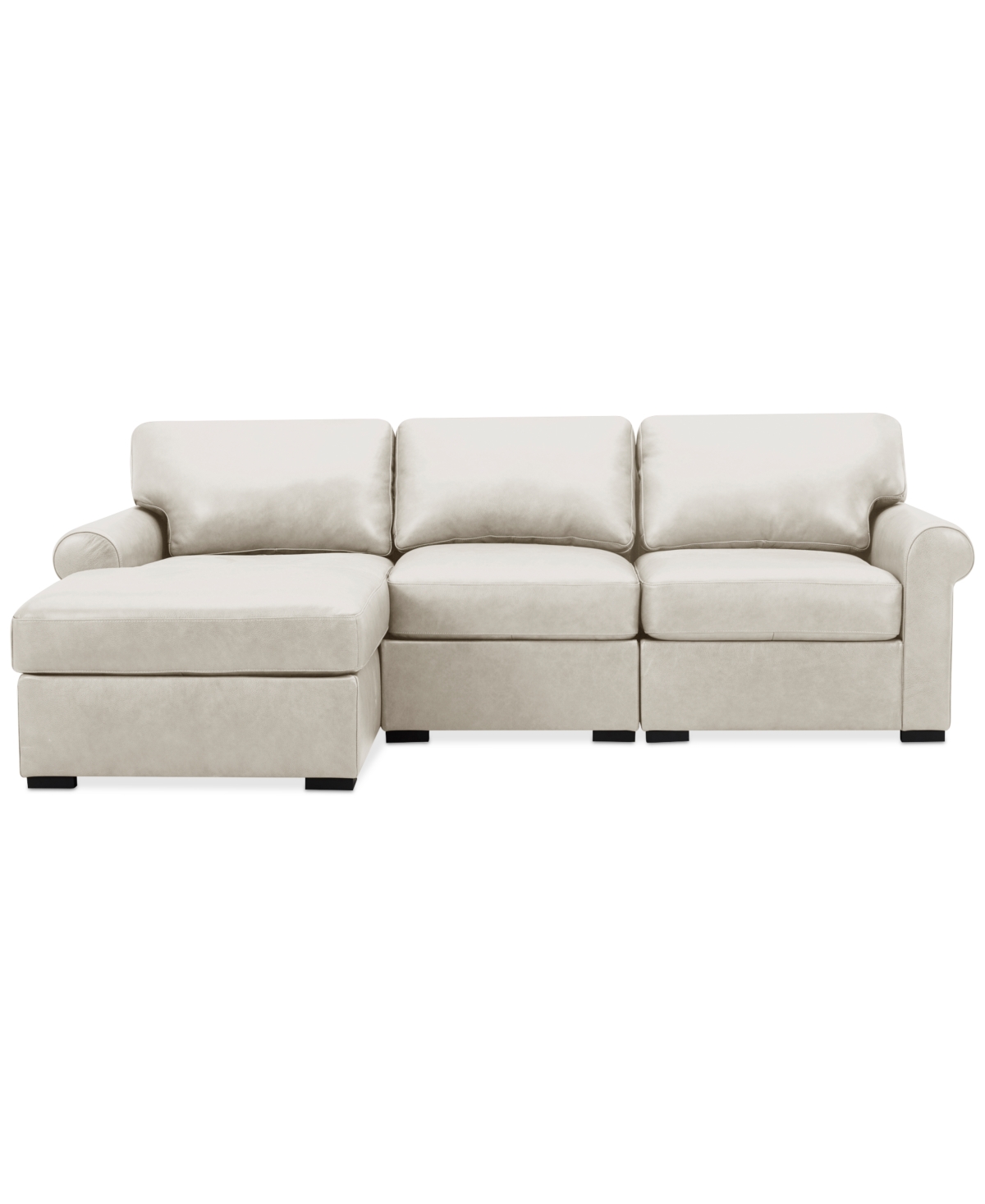 Click here for Radley Roll Arm 104 3-Pc. Leather Sectional  Exclu... prices