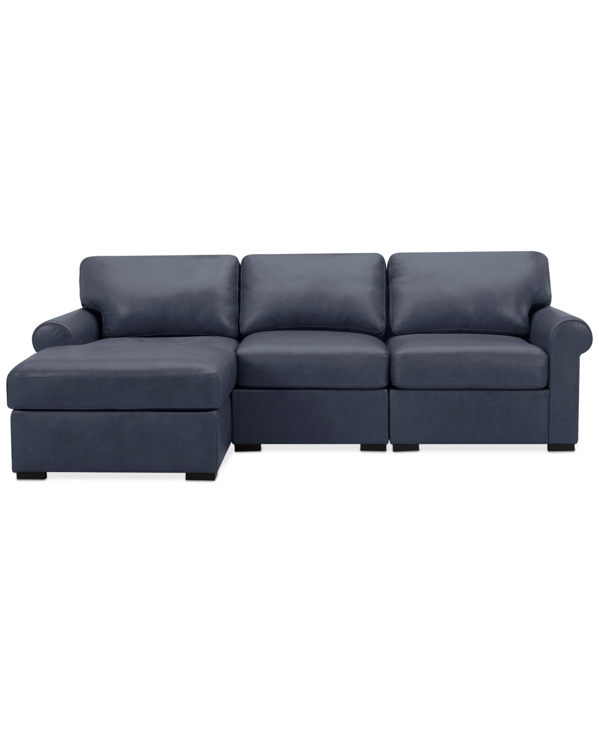 Click here for Radley Roll Arm 104 3-Pc. Leather Sectional  Exclu... prices