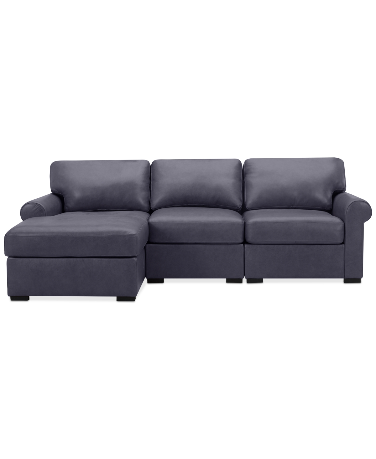 Click here for Radley Roll Arm 104 3-Pc. Leather Sectional  Exclu... prices