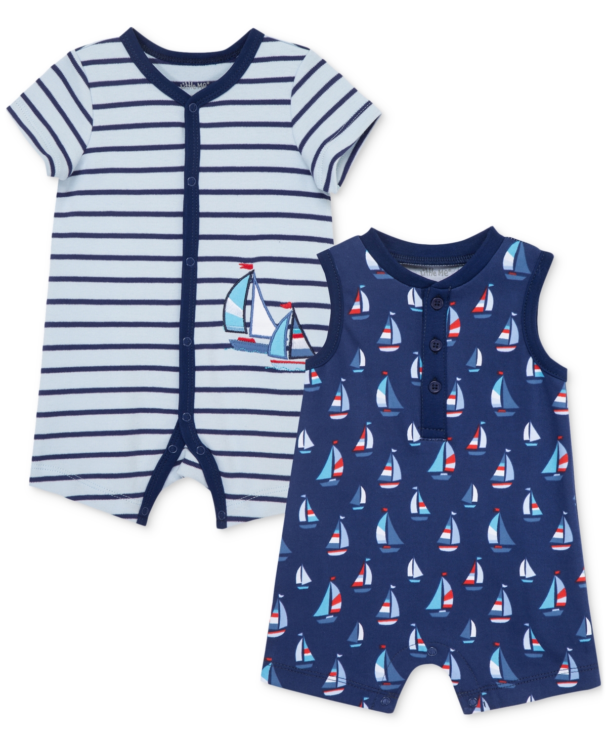 Click here for Little Me Baby Boys Sailboats Rompers  Pack of 2 -... prices