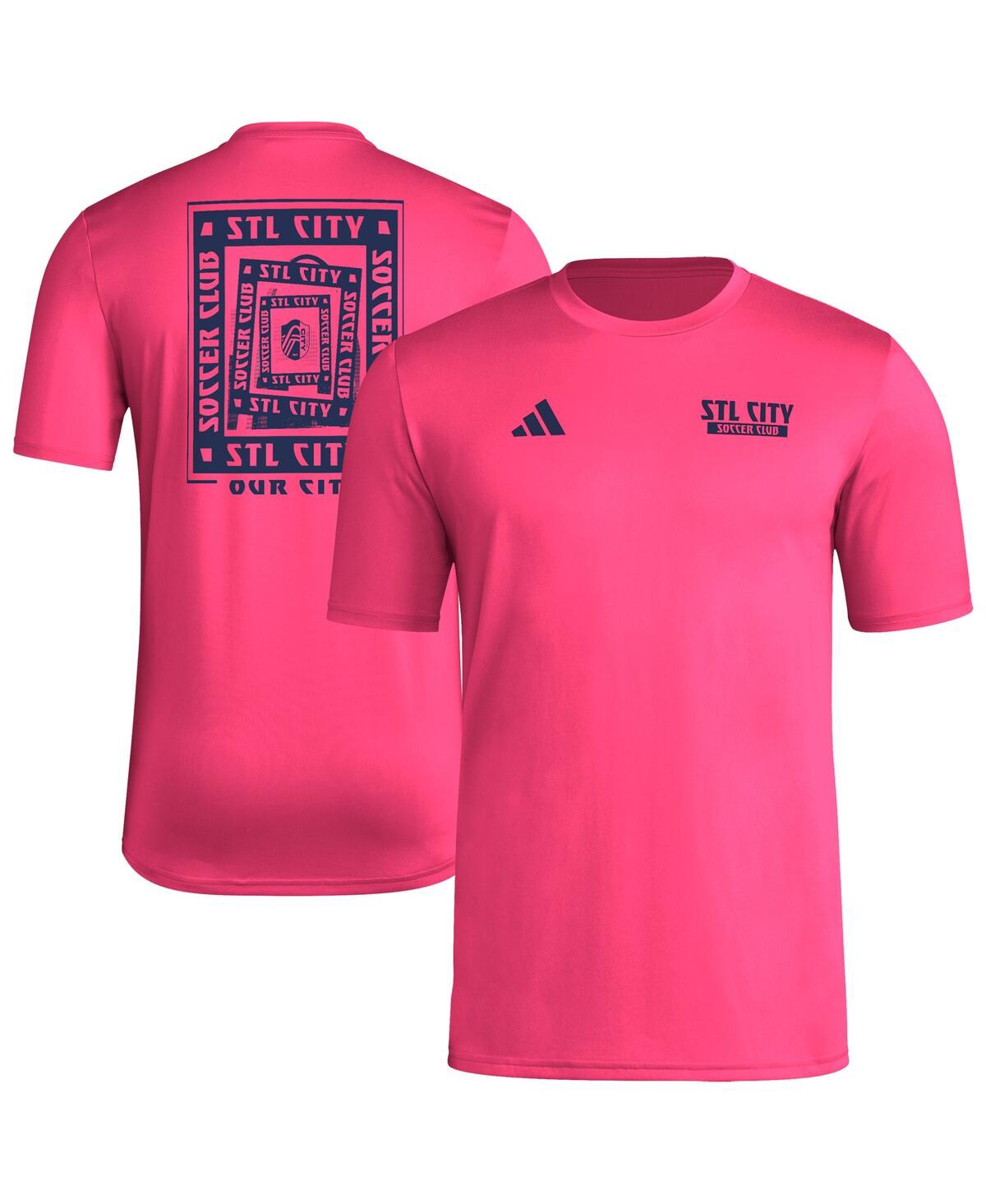 Click here for Adidas Mens Red St. Louis City Sc Local Wrap T-Shi... prices