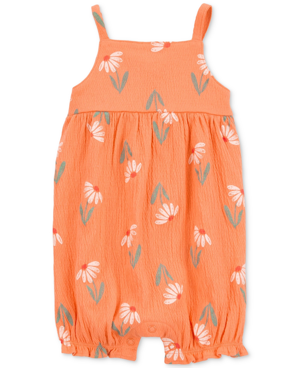 Click here for Carters Baby Girls Floral Tank Romper - Orange prices