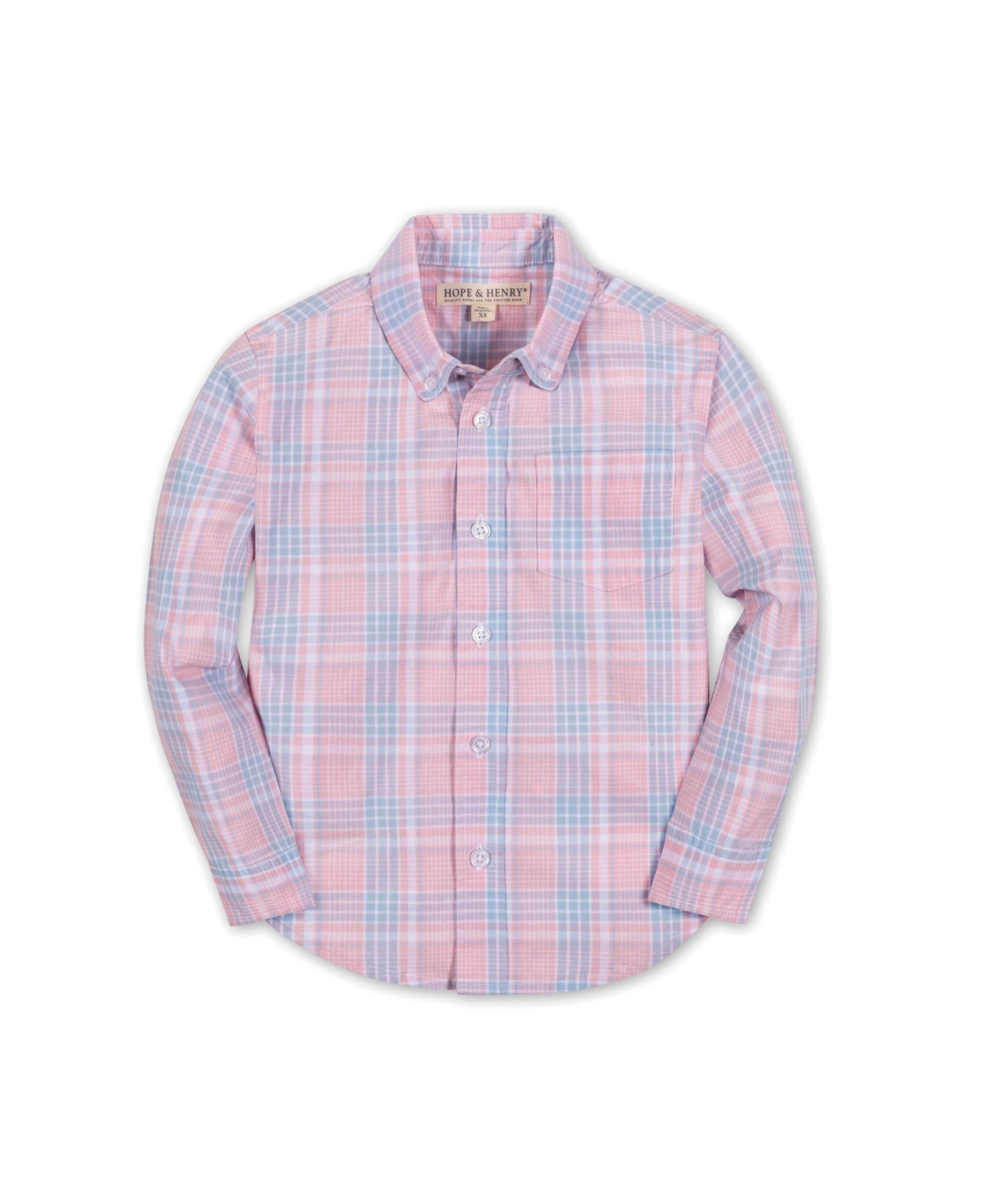 Click here for Hope & Henry Boys Stretch Poplin Long Sleeve Butto... prices