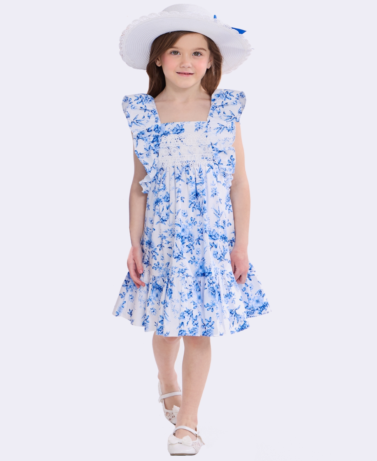 Click here for Bonnie Jean Little Girls 2-Piece Toile Pinafore Dr... prices