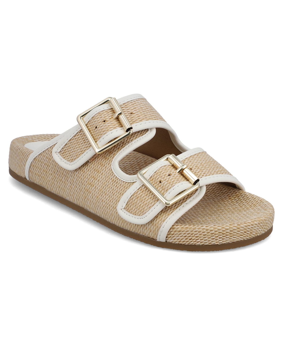 Click here for Mia Womens Gazell Double Buckle Slip-On Slide Sand... prices