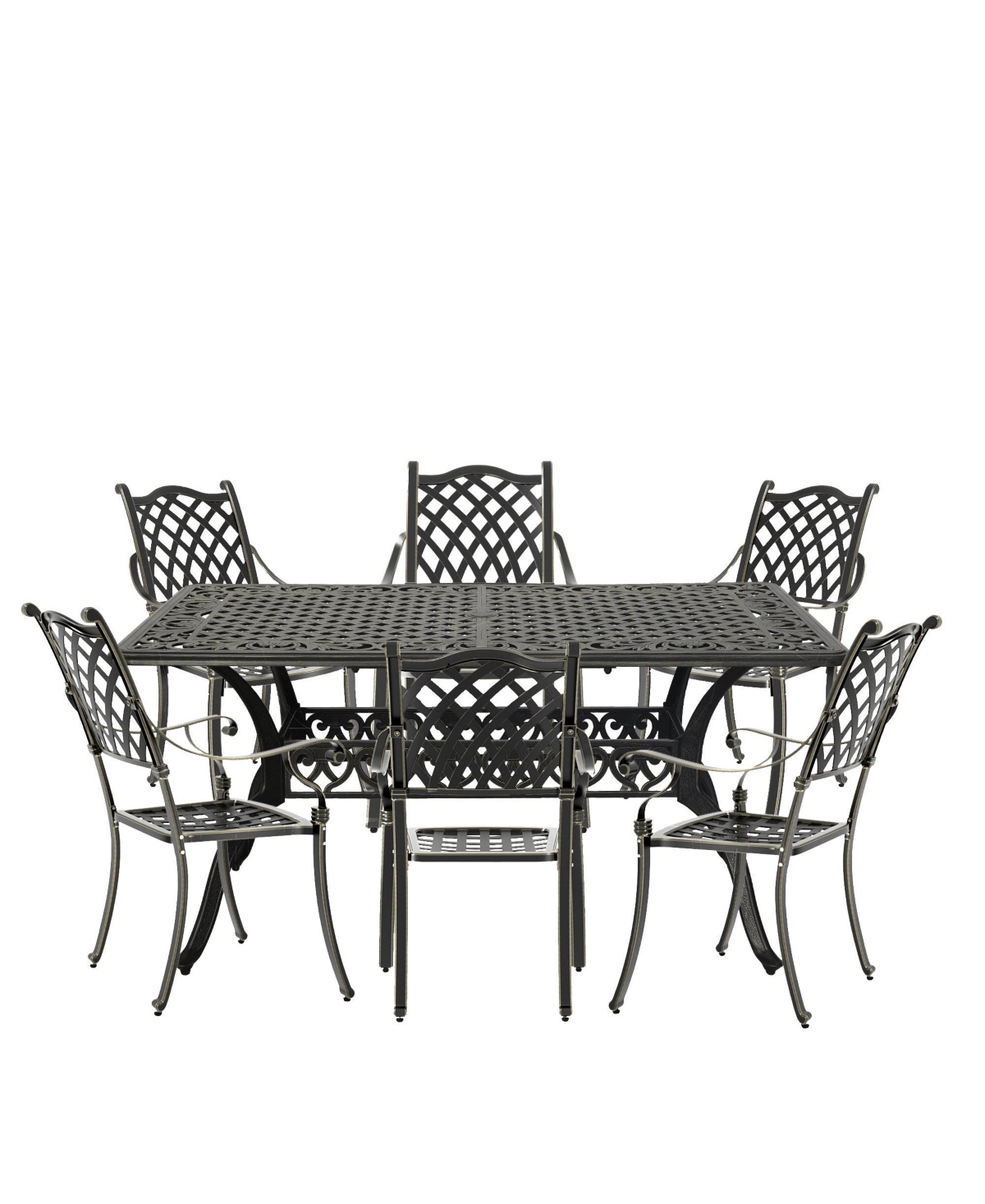 Click here for 7pcs Cast Aluminium Outdoor Dining Set Patio Dinin... prices