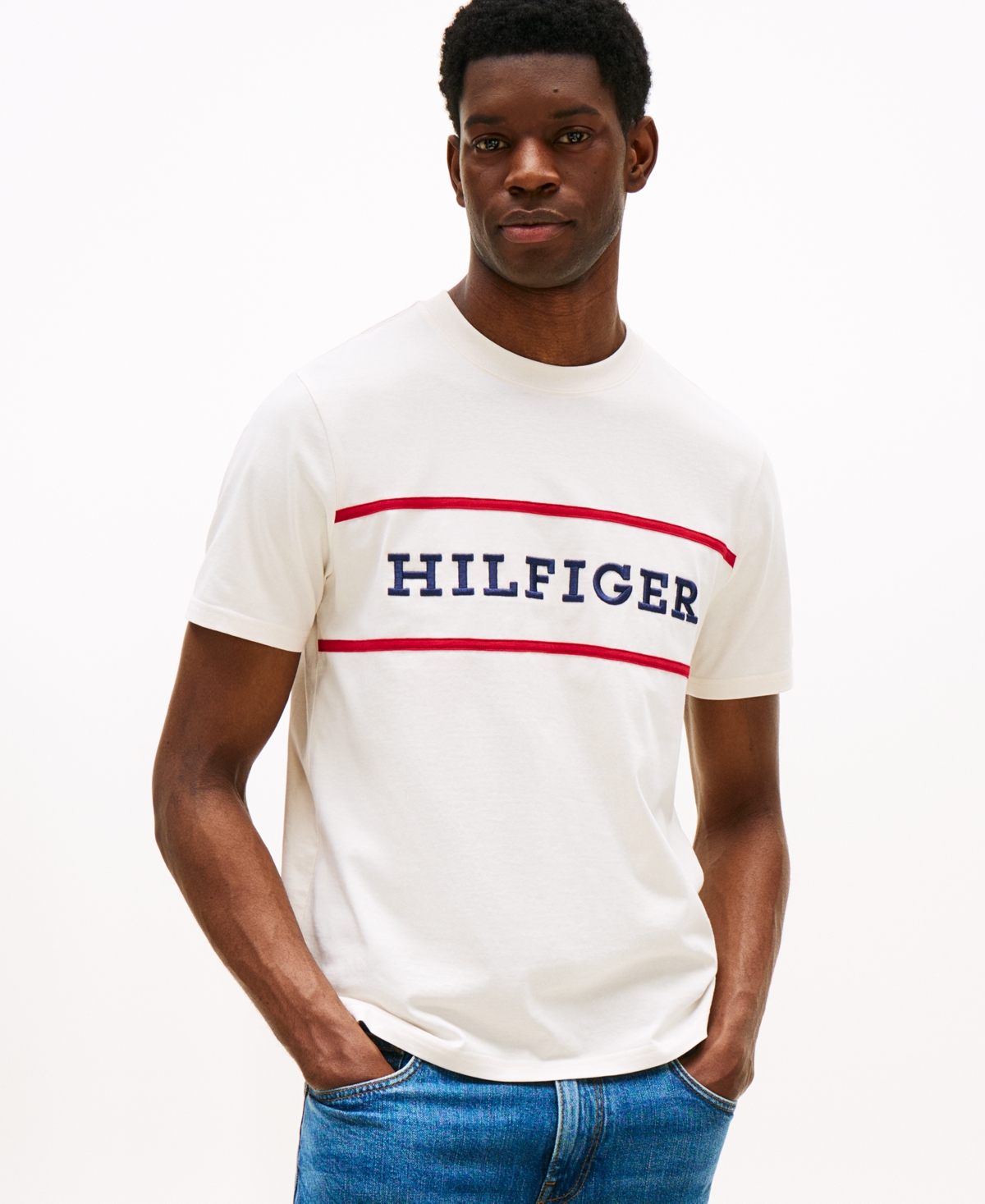 Click here for Tommy Hilfiger Mens Americana Colorblock T-Shirt -... prices