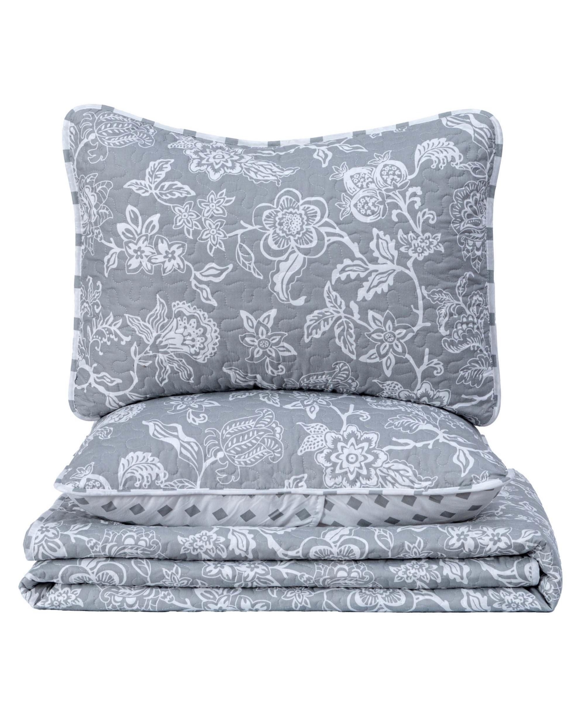 Click here for Linery & Co. Delicate Floral Microfiber Quilt Set... prices