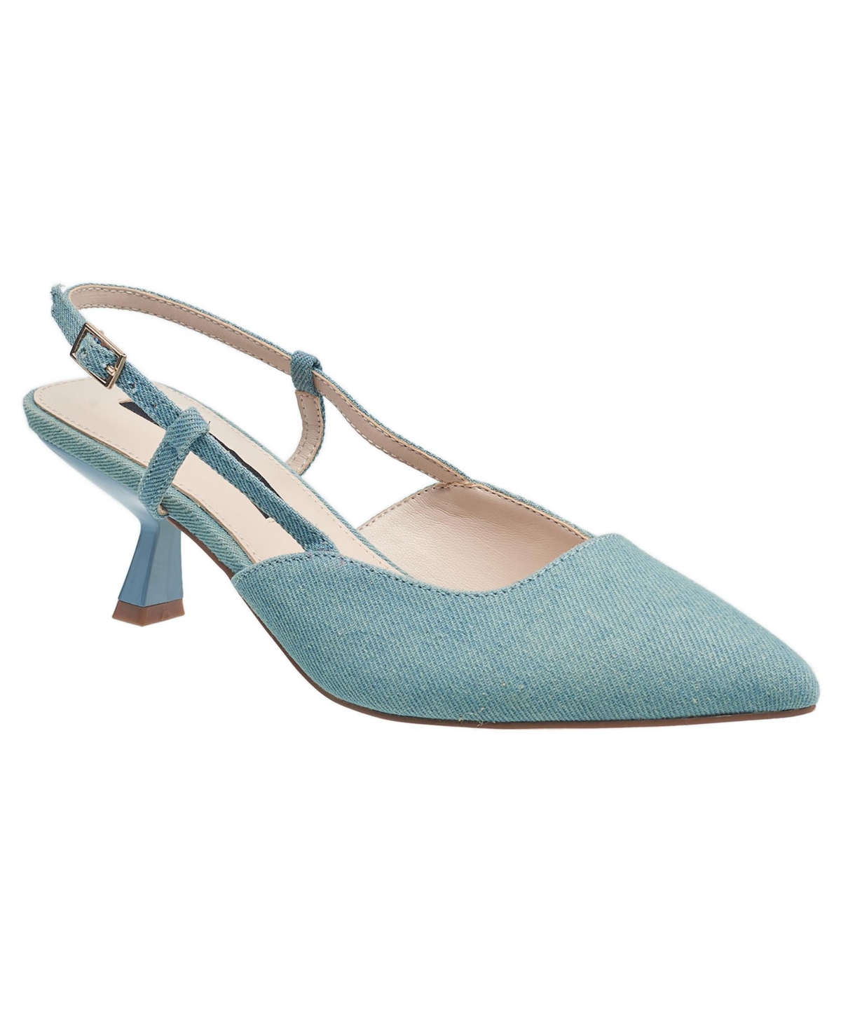 Click here for French Connection Ladies Amy Kitten Heel - Denim prices