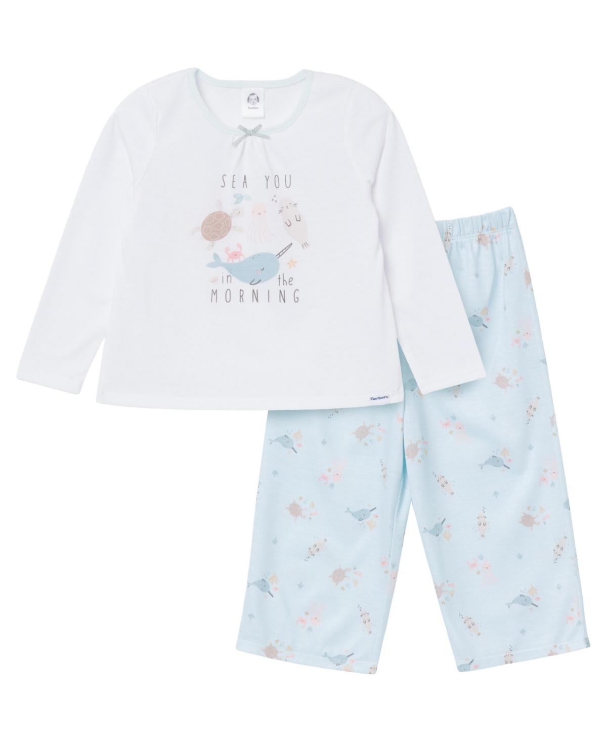 Click here for Gerber Toddler Girls 2-Piece Pajama Set - Sea anim... prices