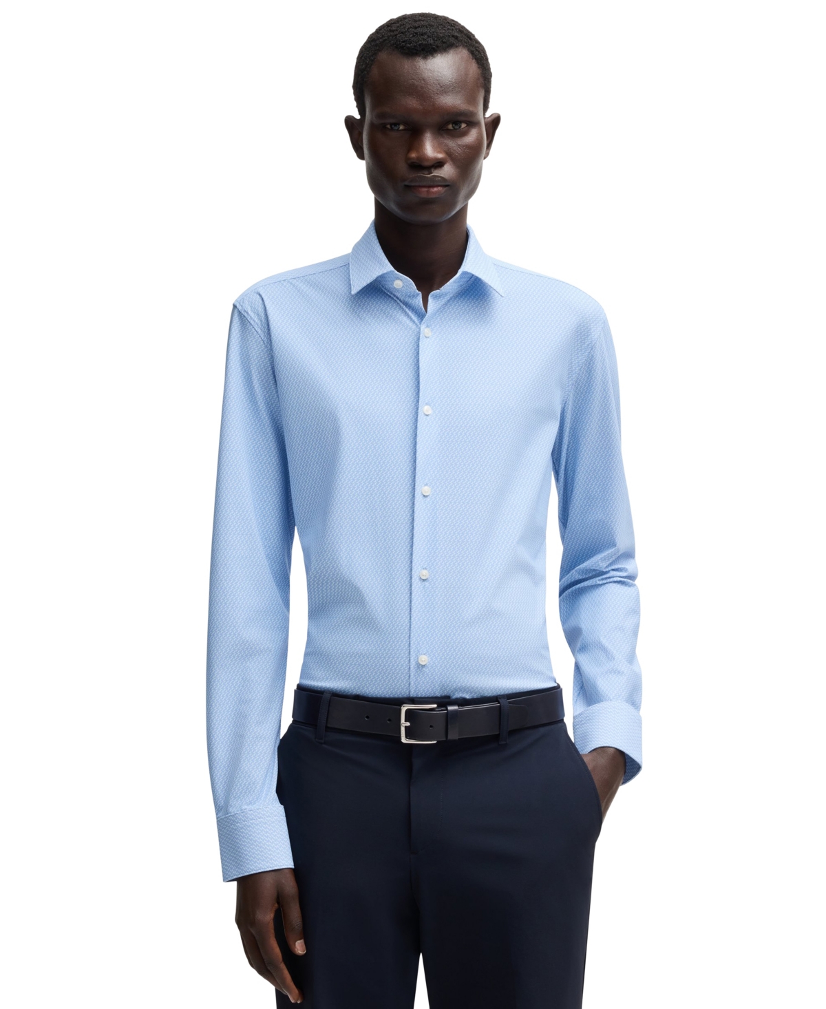 Click here for Boss by Hugo Boss Mens Stretch Jersey Slim-Fit Dre... prices