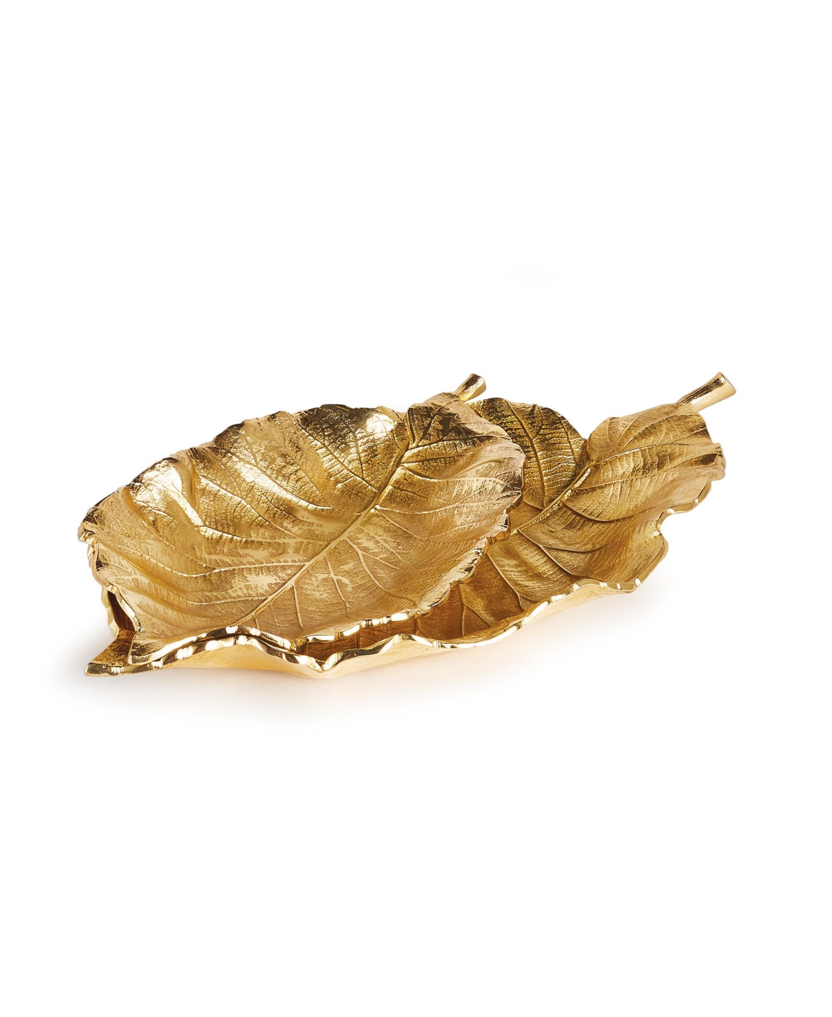 Click here for Alegra Leaf Trays Set of 2 - Gold prices