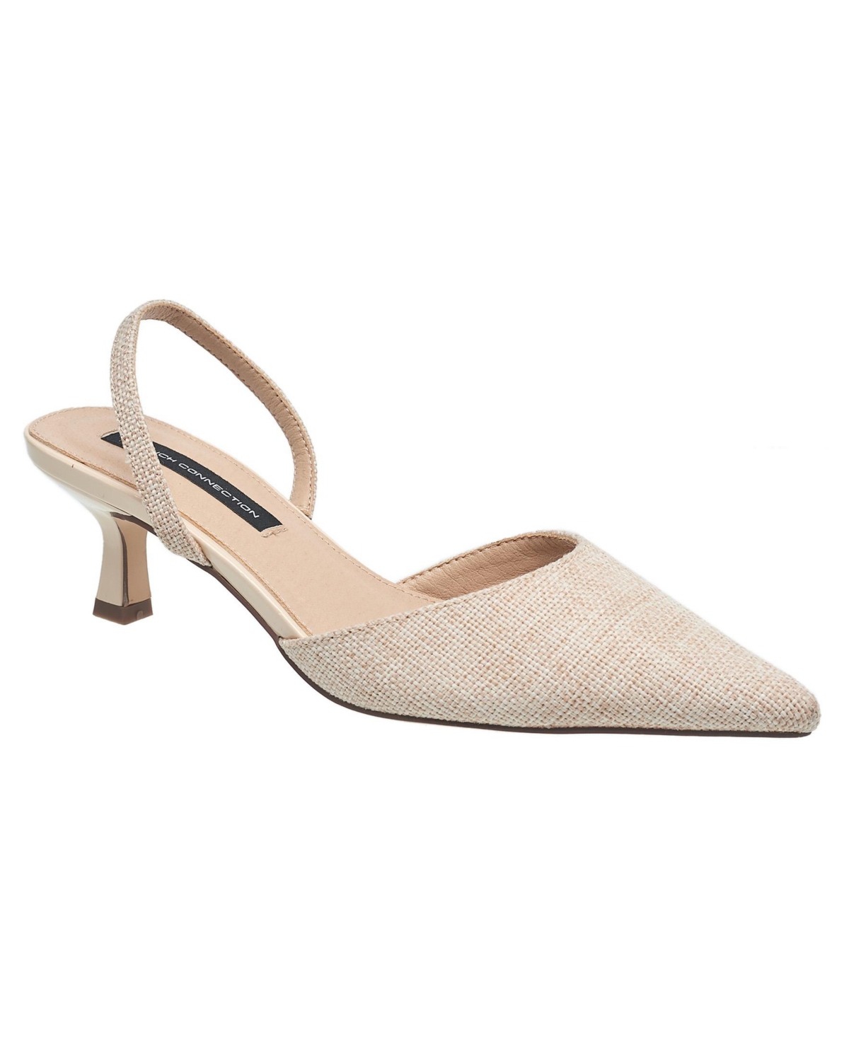 Click here for French Connection Ladies Amalfi Kitten Heel - Beig... prices