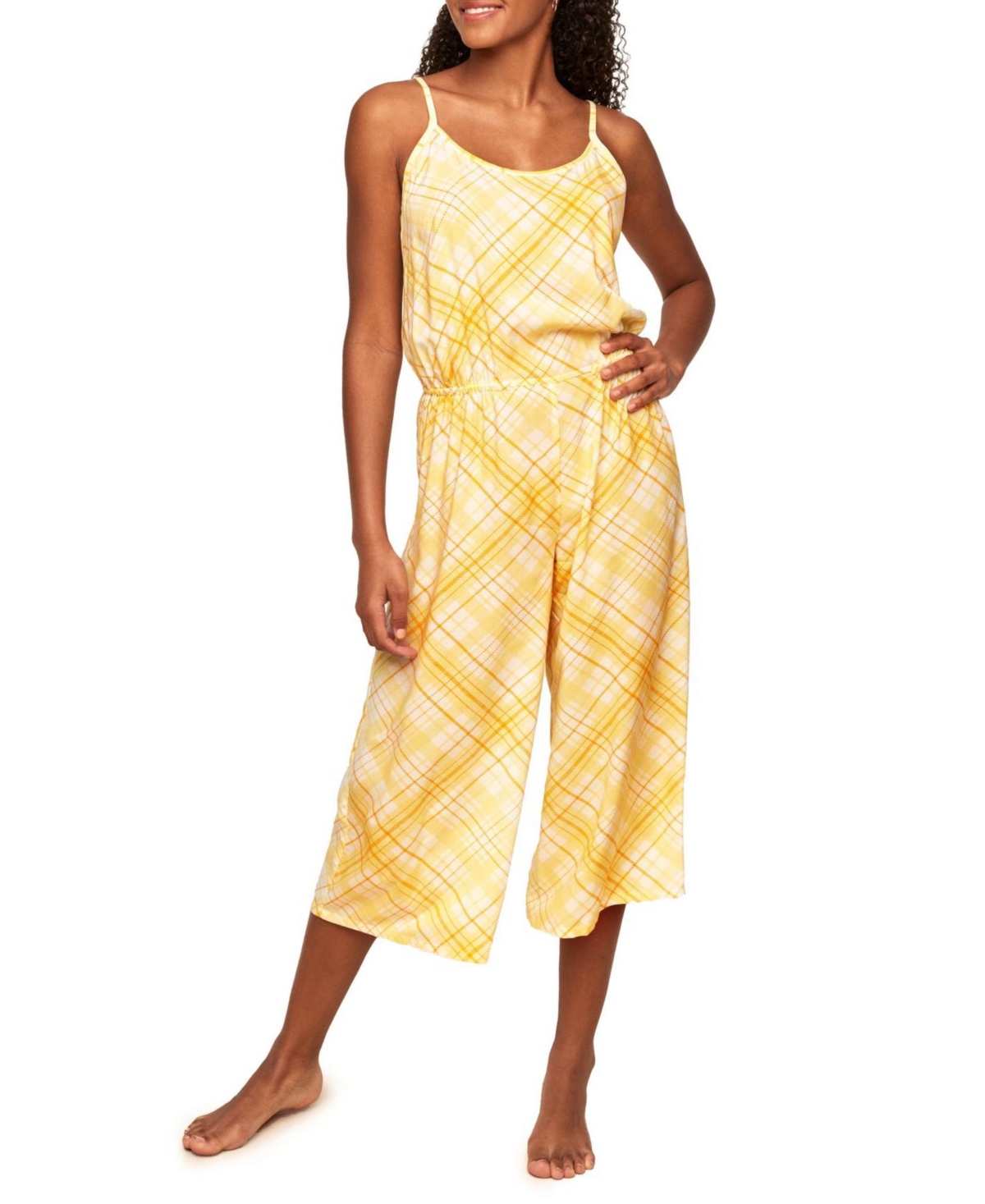 Click here for Adore Me Womens Grace 100 Rayon Jumpsuit - Plaid y... prices