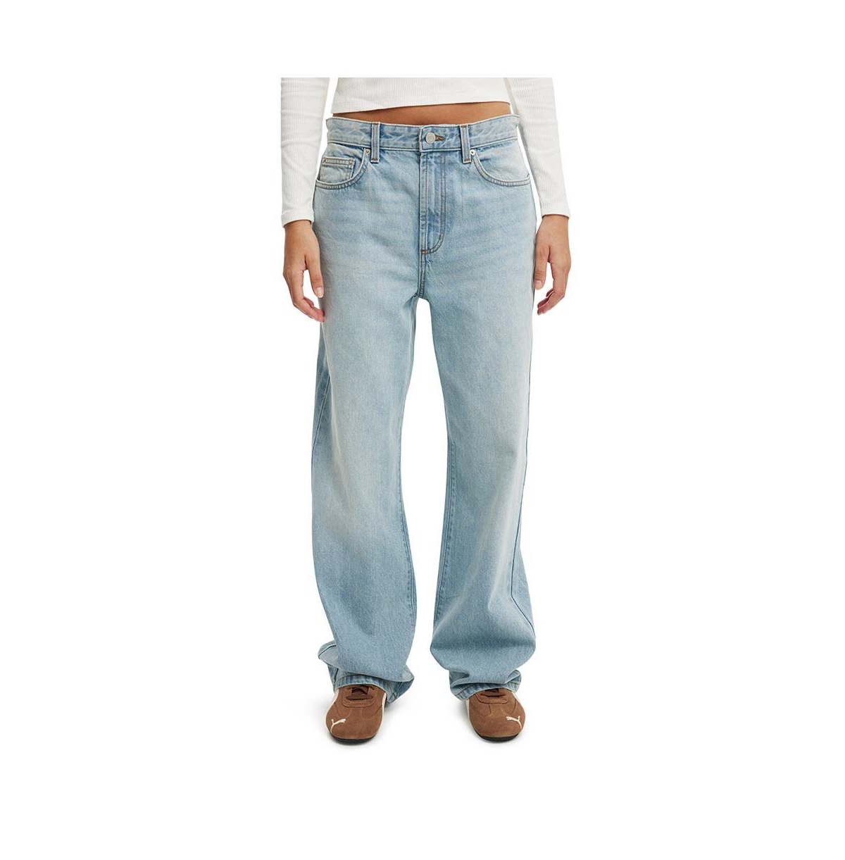 Click here for Cotton On Womens 91 Straight Jean - Rush blue prices