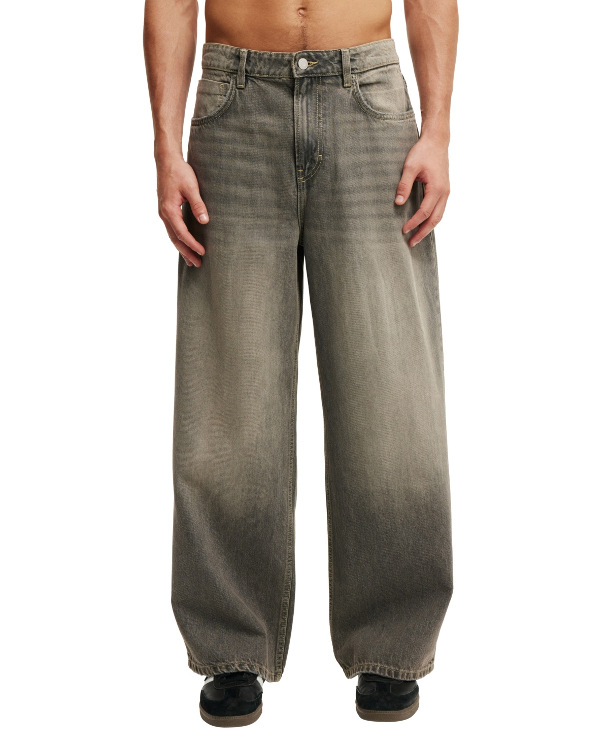 Click here for Cotton On Mens Super Baggy Jean - Washed Gray prices