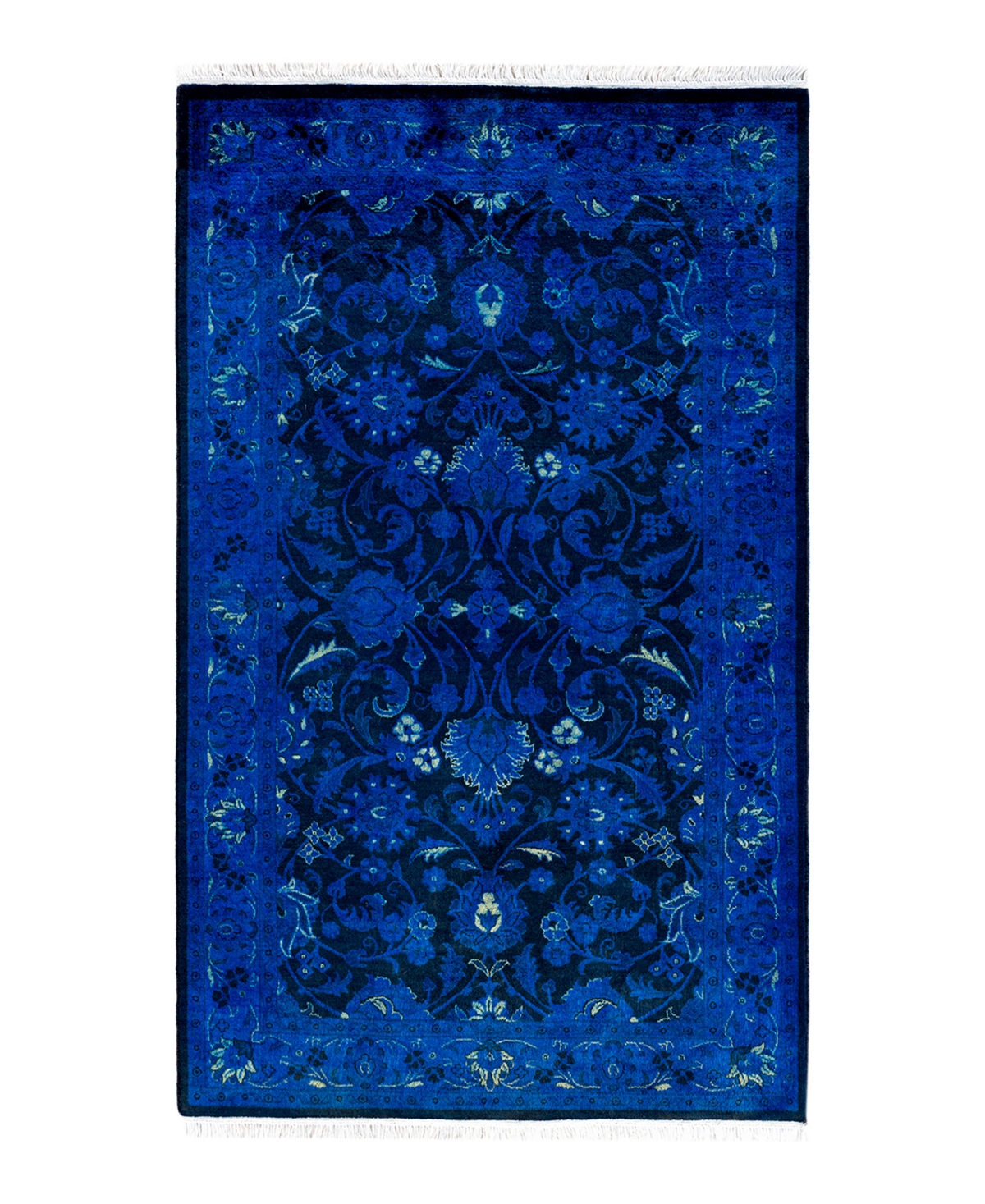 Adorn Hand Woven Rugs Fine Vibrance M1373 32x51 Area Rug - Blue