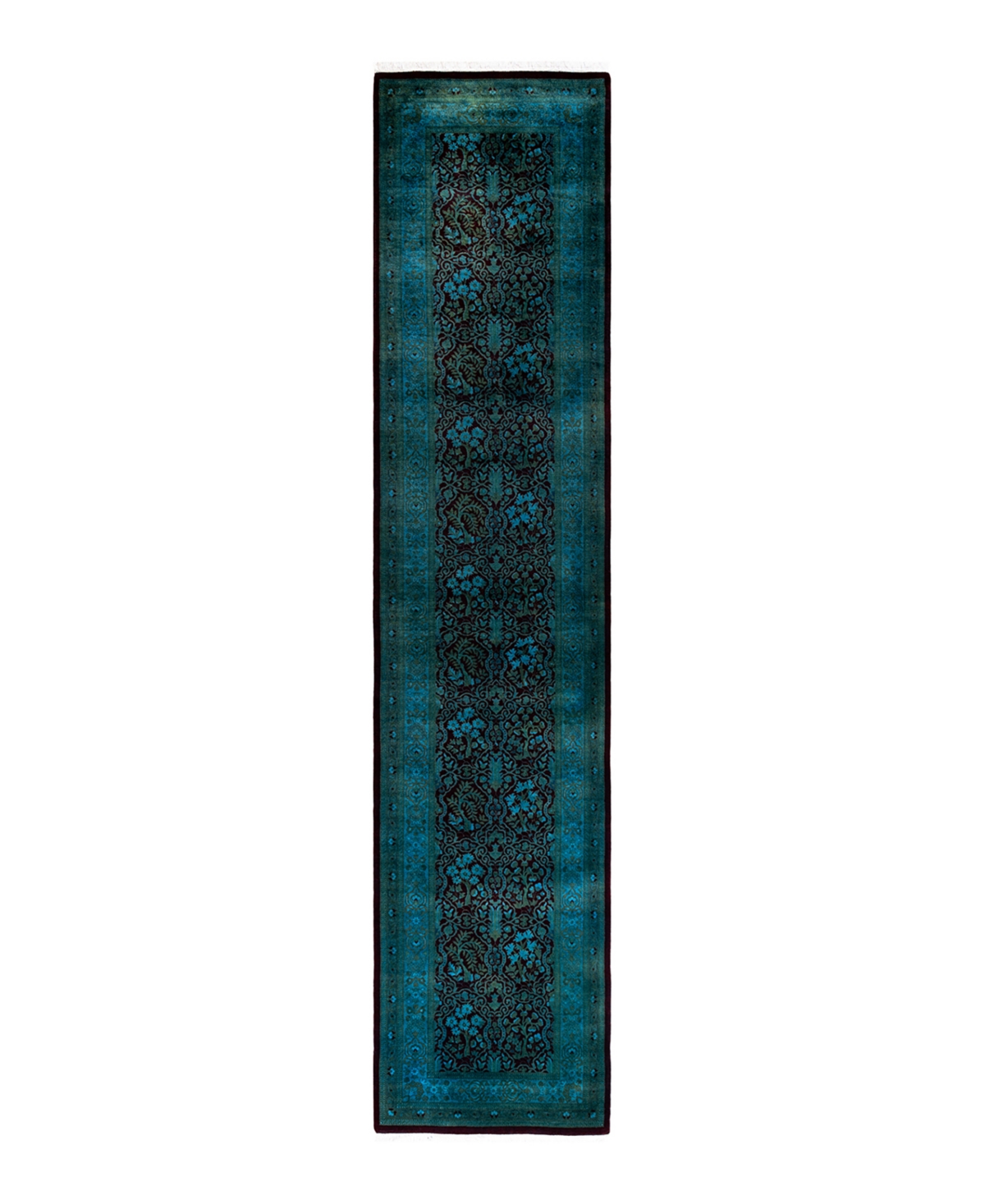Bloomingdales Fine Vibrance M1590 Runner Area Rug  26 x 12