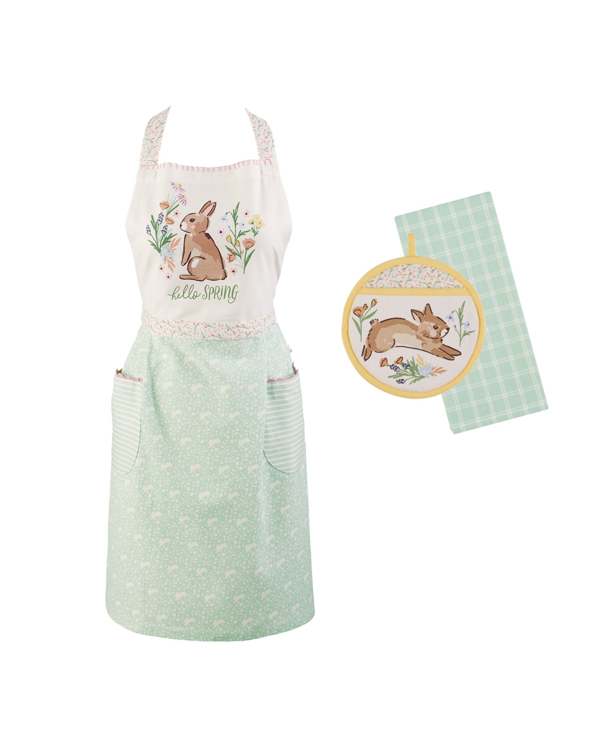 Click here for Design Imports Hello Spring Bunny Embellished Cott... prices