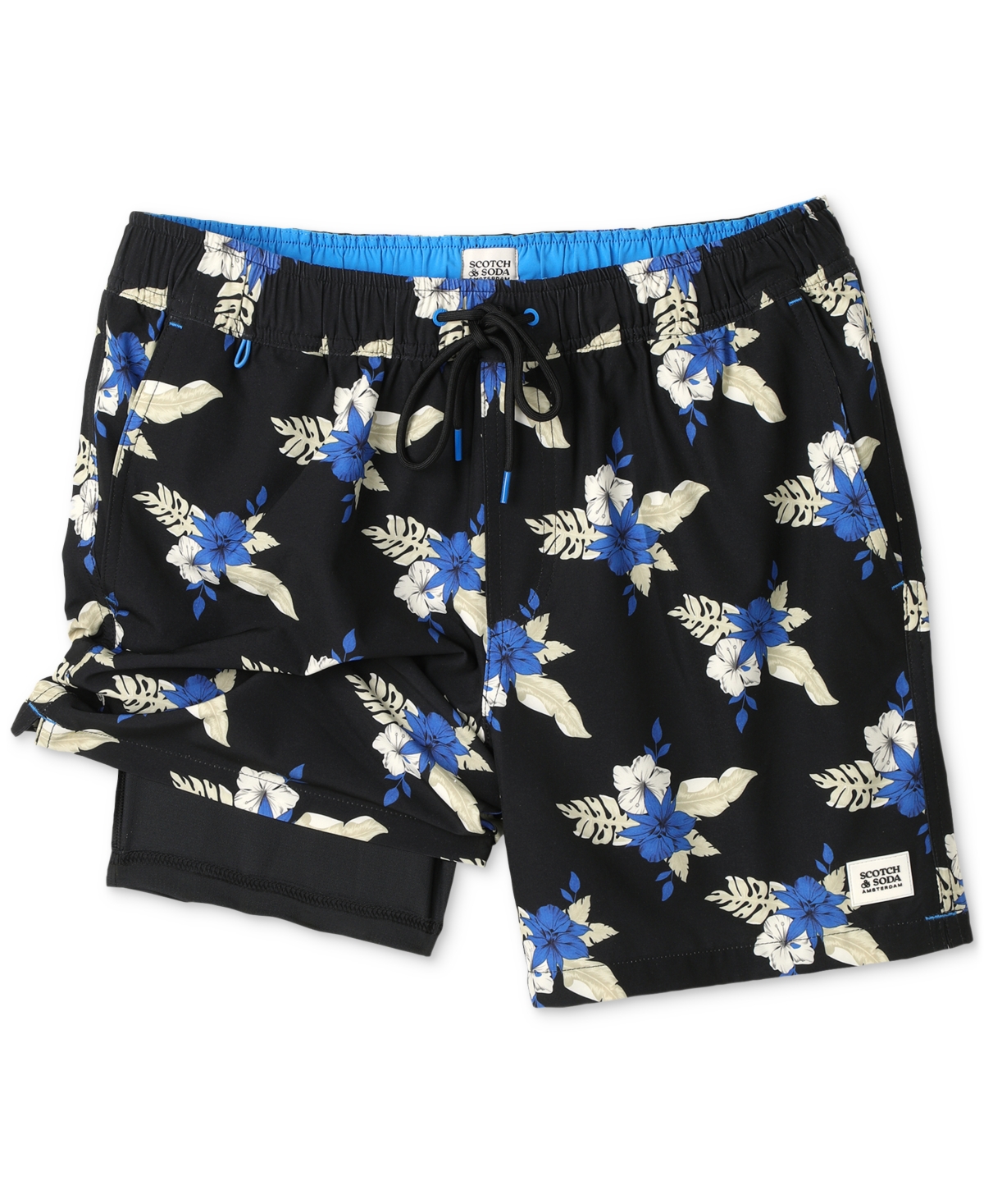 Click here for Scotch & Soda Mens Midnight Garden Floral Swim Tru... prices