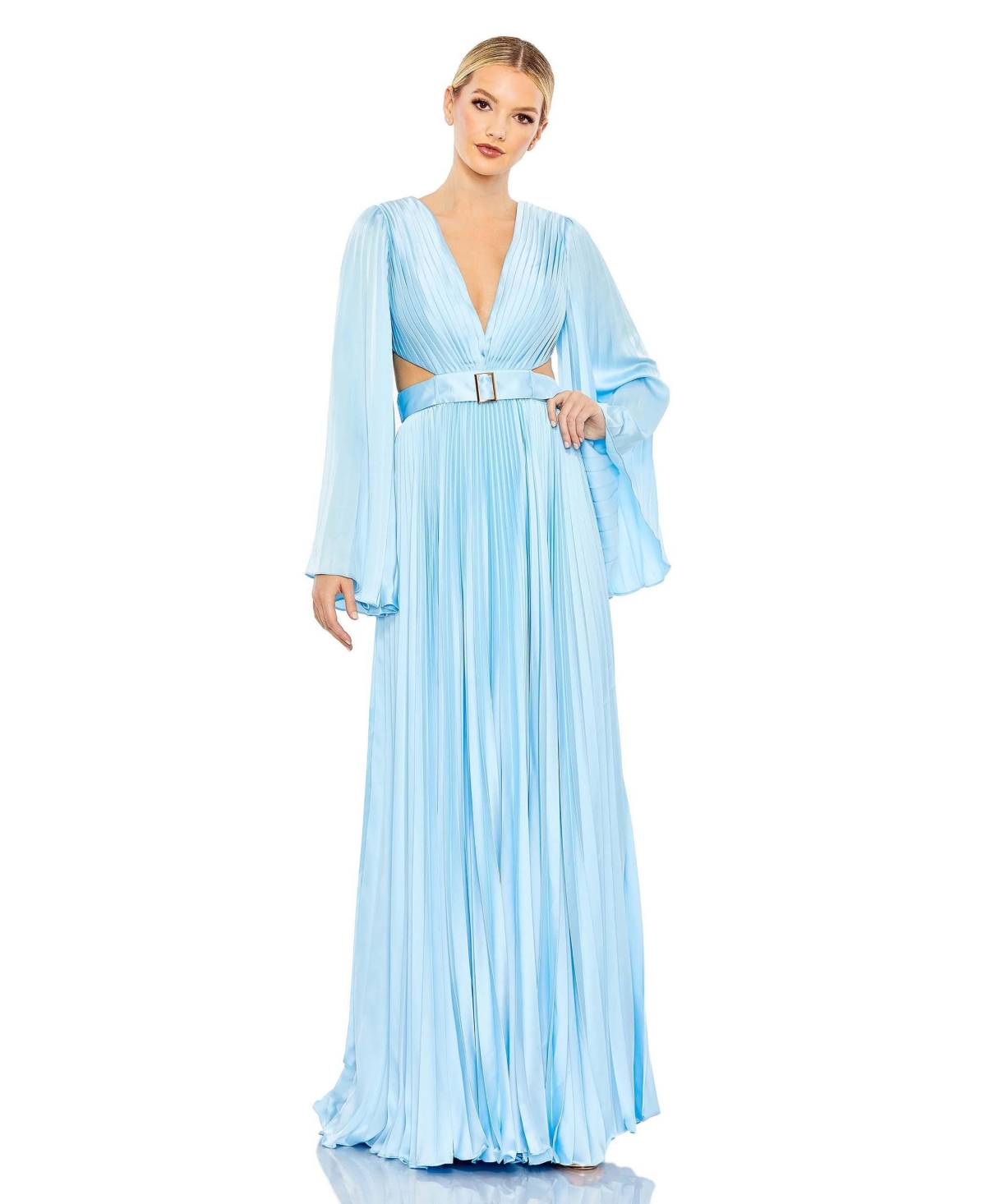 Click here for Mac Duggal Womens Long Sleeve Lace up Back Charmeu... prices