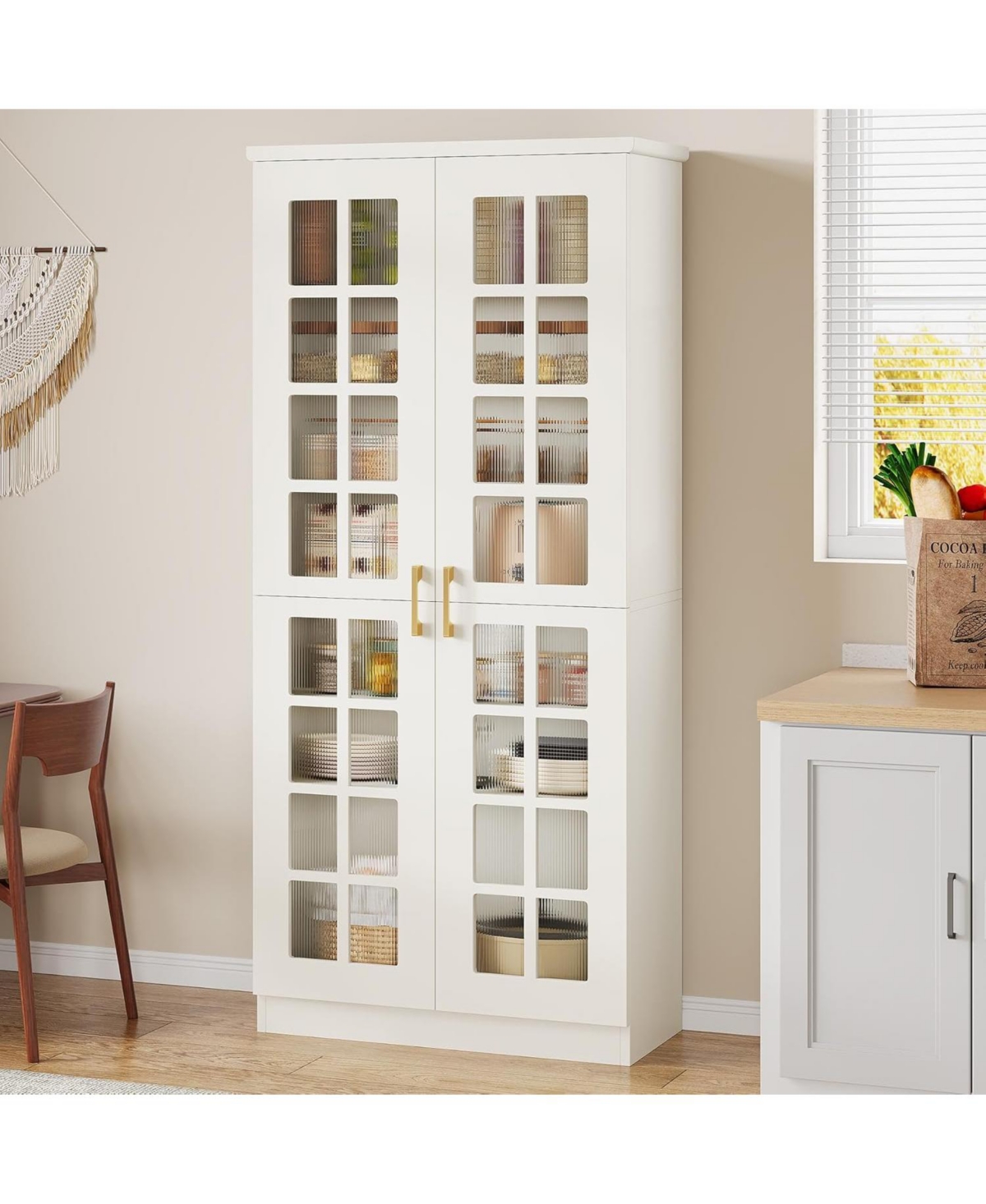 Click here for Tribesigns 71 Tall Storage Cabinet with Doors  Kit... prices