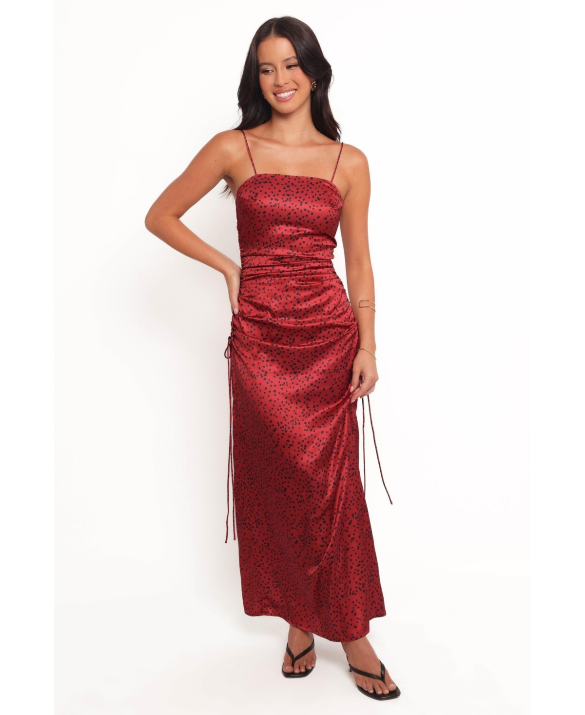 Click here for Petal and Pup Womens Enid Midi Dress - Red prices