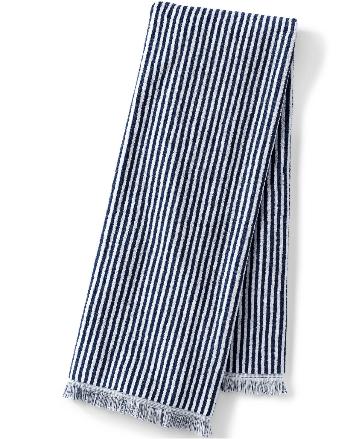 Click here for Lands End Cotton Yarn-dyed Stripe Bath Towel - Ant... prices