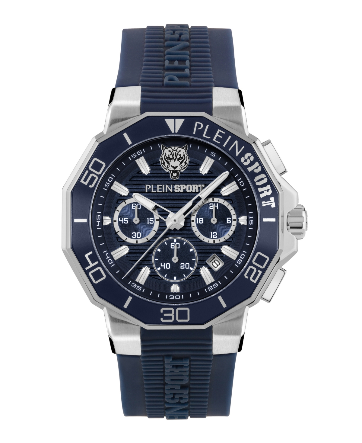 Click here for Plein Sport Mens Titan Chronograph Date Quartz Blu... prices