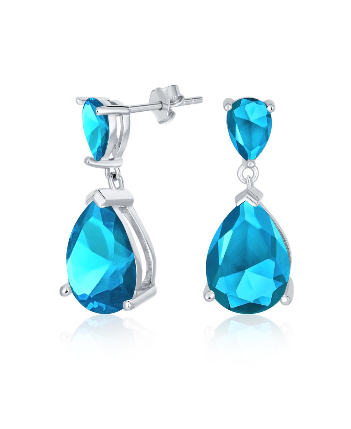 Click here for Bling Jewelry Simple Cubic Zirconia Teardrop Pear... prices