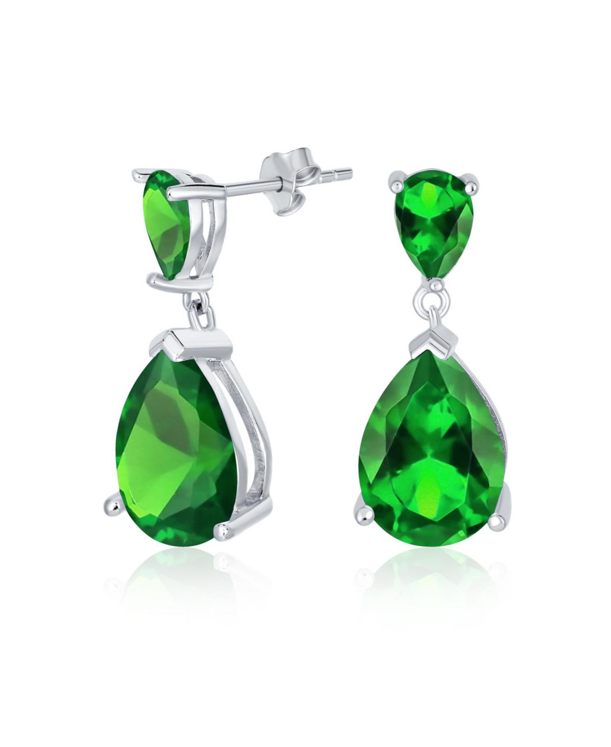 Click here for Bling Jewelry Simple Cubic Zirconia Teardrop Pear... prices