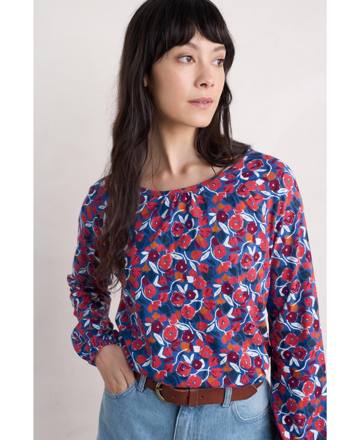 Click here for Seasalt Cornwall Womens Sand Bar Top - Zennor bloo... prices