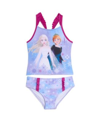 Frozen Toddler Girls Disney Princess Anna Elsa Tankini Top and Bikini ...