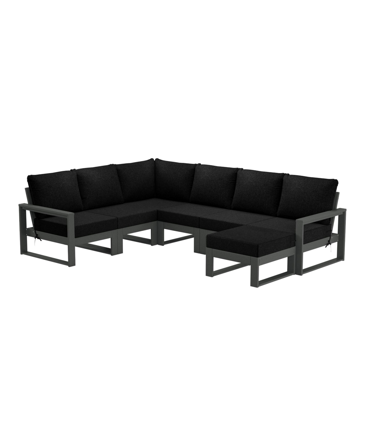 Click here for 7-Piece Outdoor Modular L-Shaped Corner Patio Sect... prices