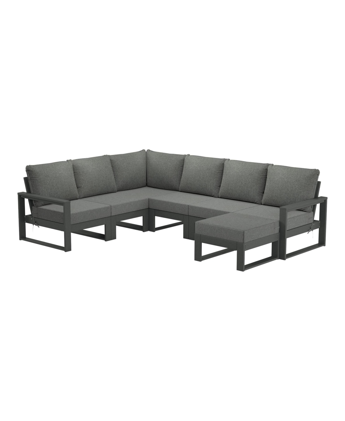 Click here for 7-Piece Outdoor Modular L-Shaped Corner Patio Sect... prices