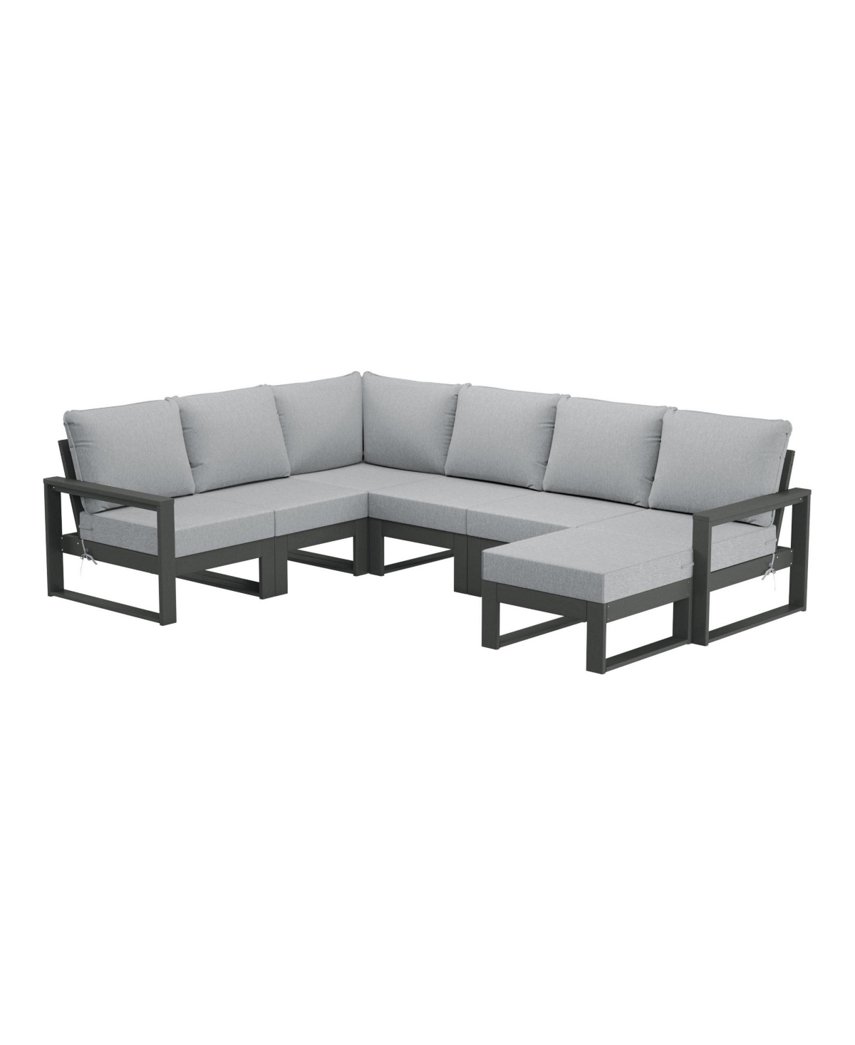 Click here for 7-Piece Outdoor Modular L-Shaped Corner Patio Sect... prices