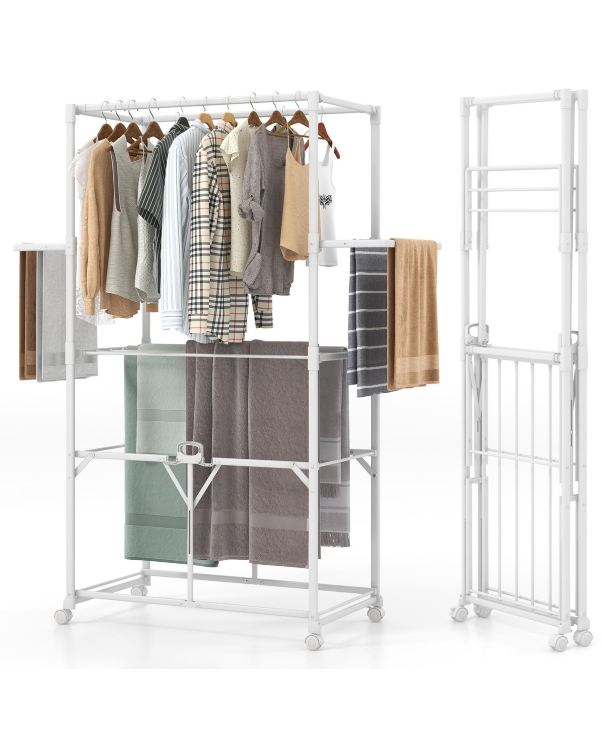 Click here for Foldable Clothes Drying Rack  68.5 Aluminum Laundr... prices