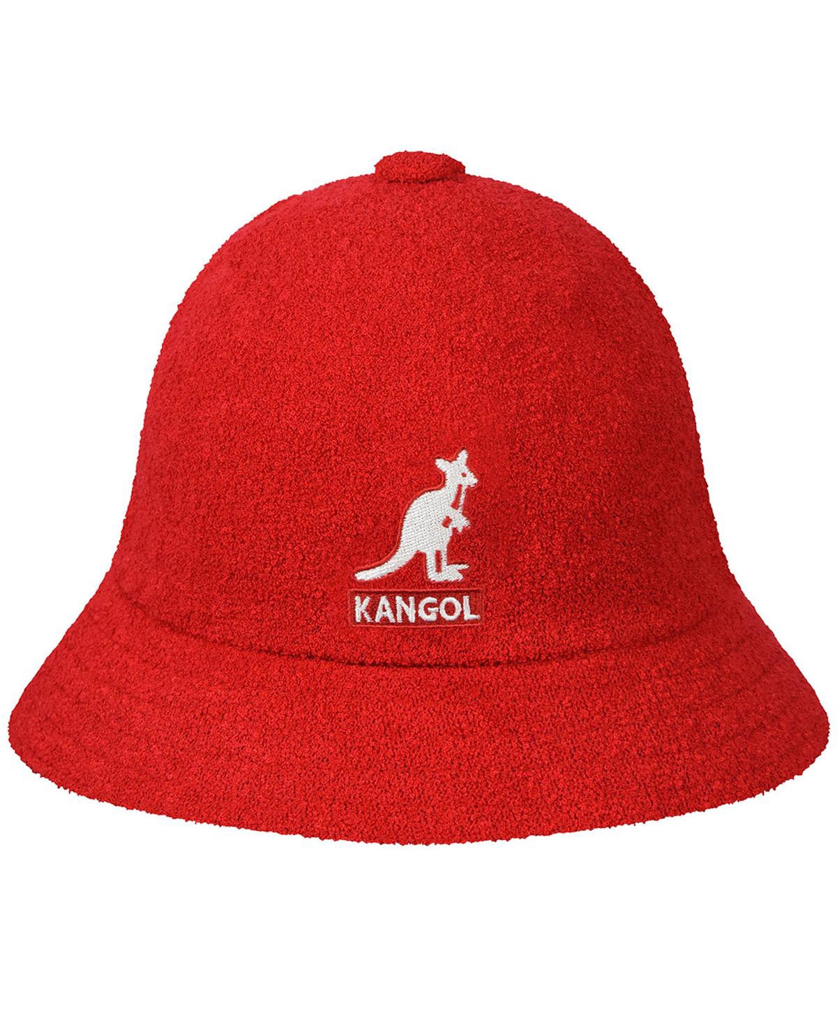 Click here for Kangol Mens Logo Casual Bucket Hat - Scarlet prices
