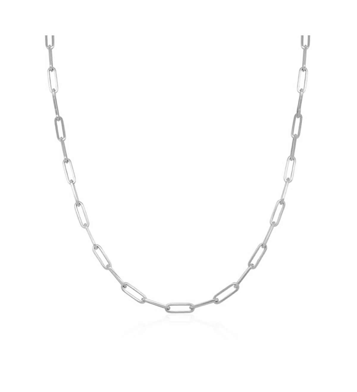 Click here for The Lovery Large Paperclip Link Chain Necklace 14K... prices