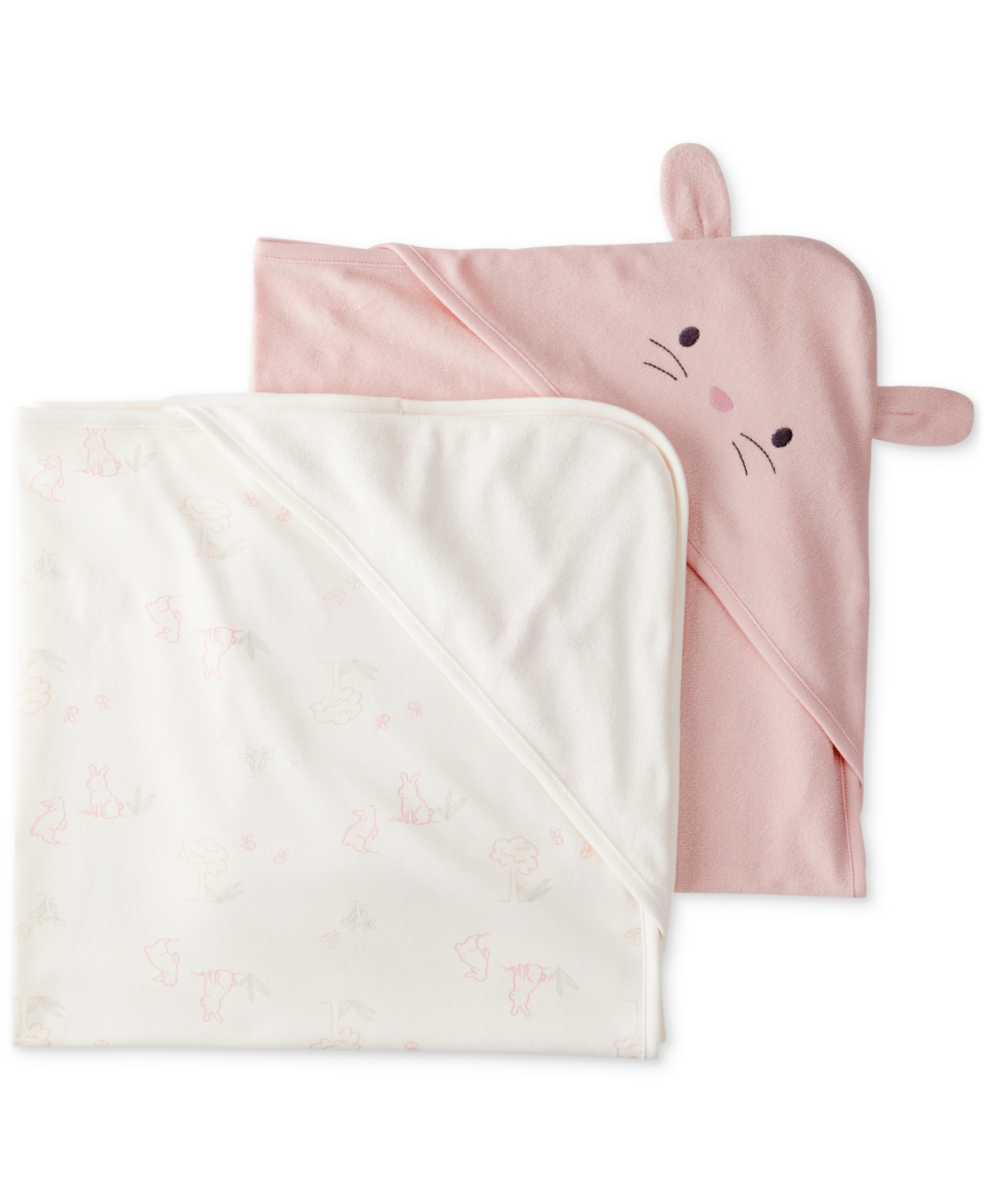 Click here for Carters Baby Girls 2-Pk. Hooded Terry Towels - Pin... prices